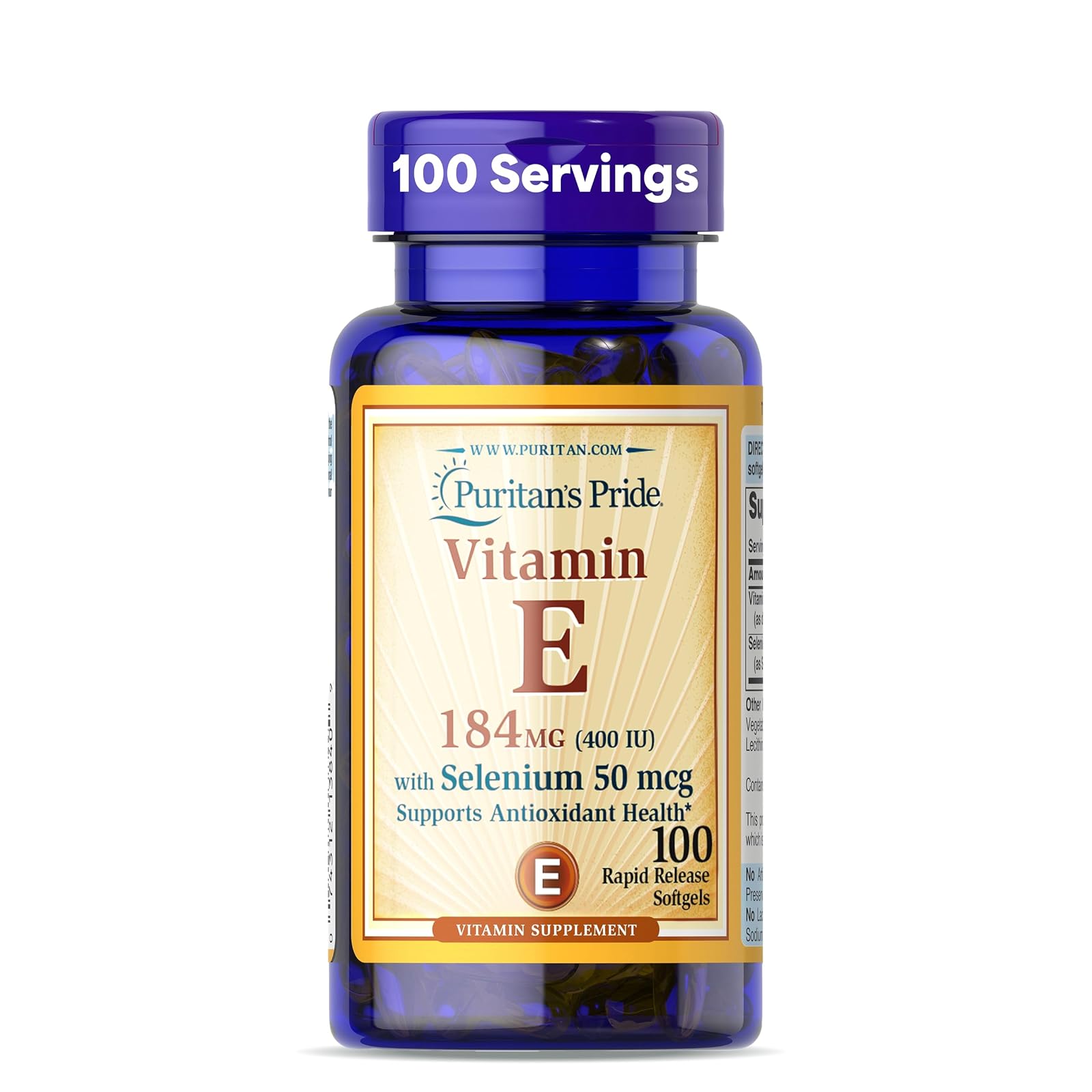 Vitamin E softgels for immunity