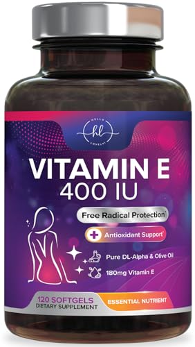 Vitamin E softgels for skin health