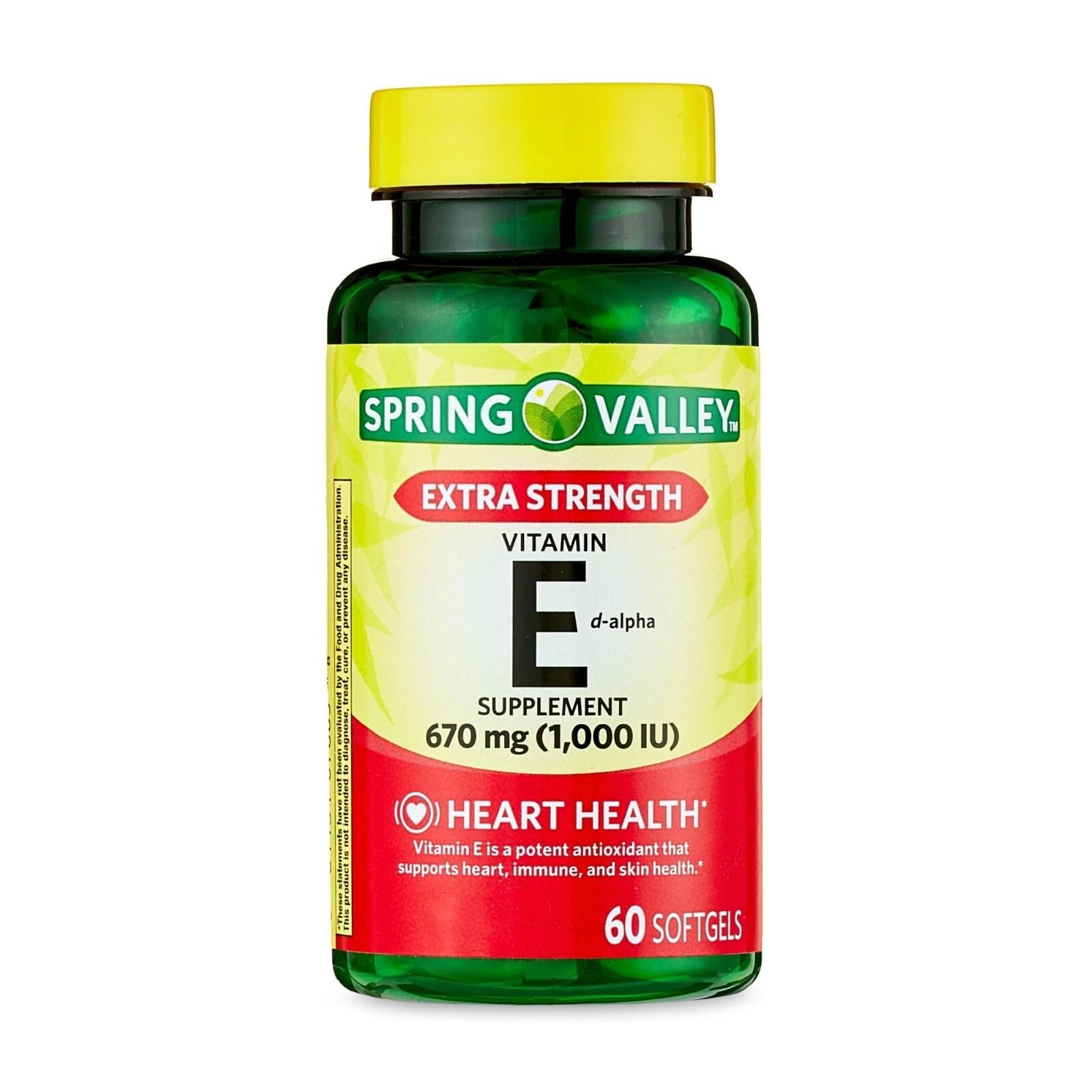 Vitamin E softgels for skin health