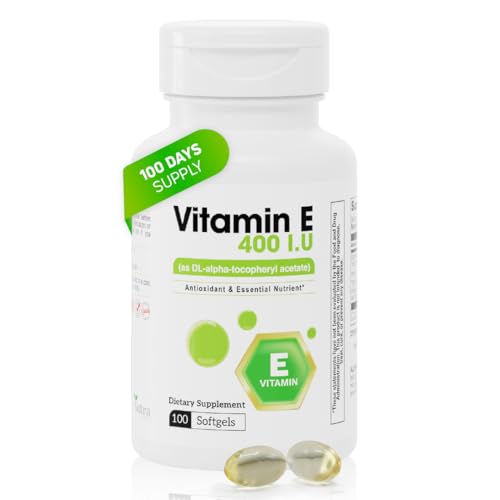 Vitamin E softgels for skin health