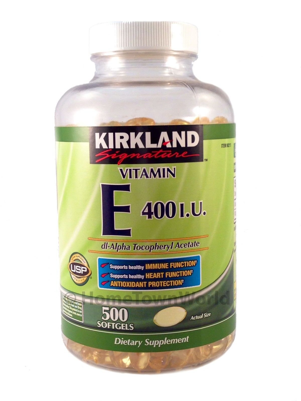 Vitamin E softgels for skin health