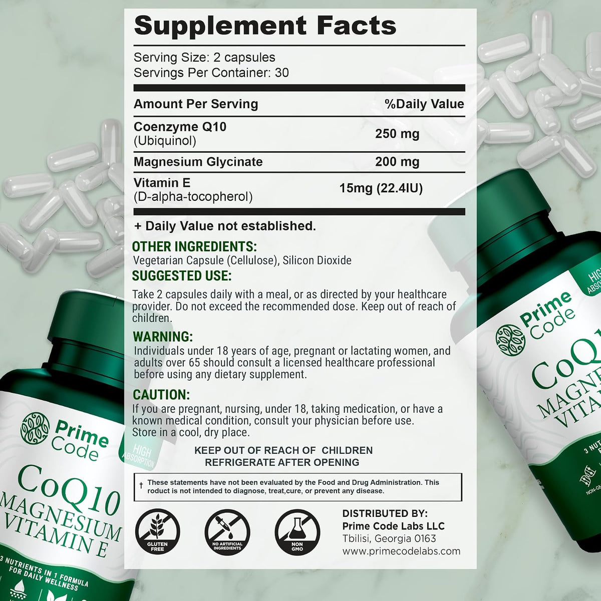 Vitamin E supplement for energy