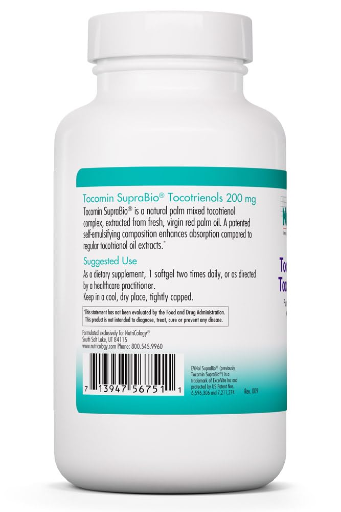 Vitamin E tocotrienols antioxidant support