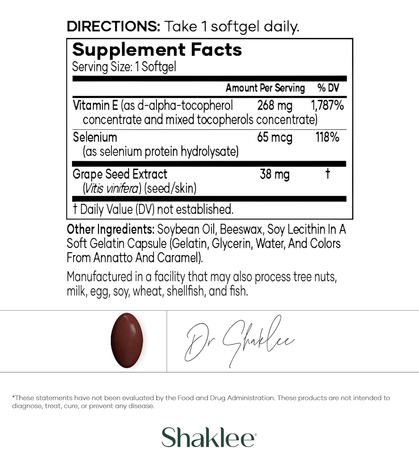 Vitamin e with selenium benefits