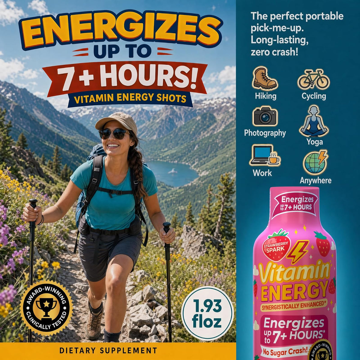 Vitamin energy for active lifestyles