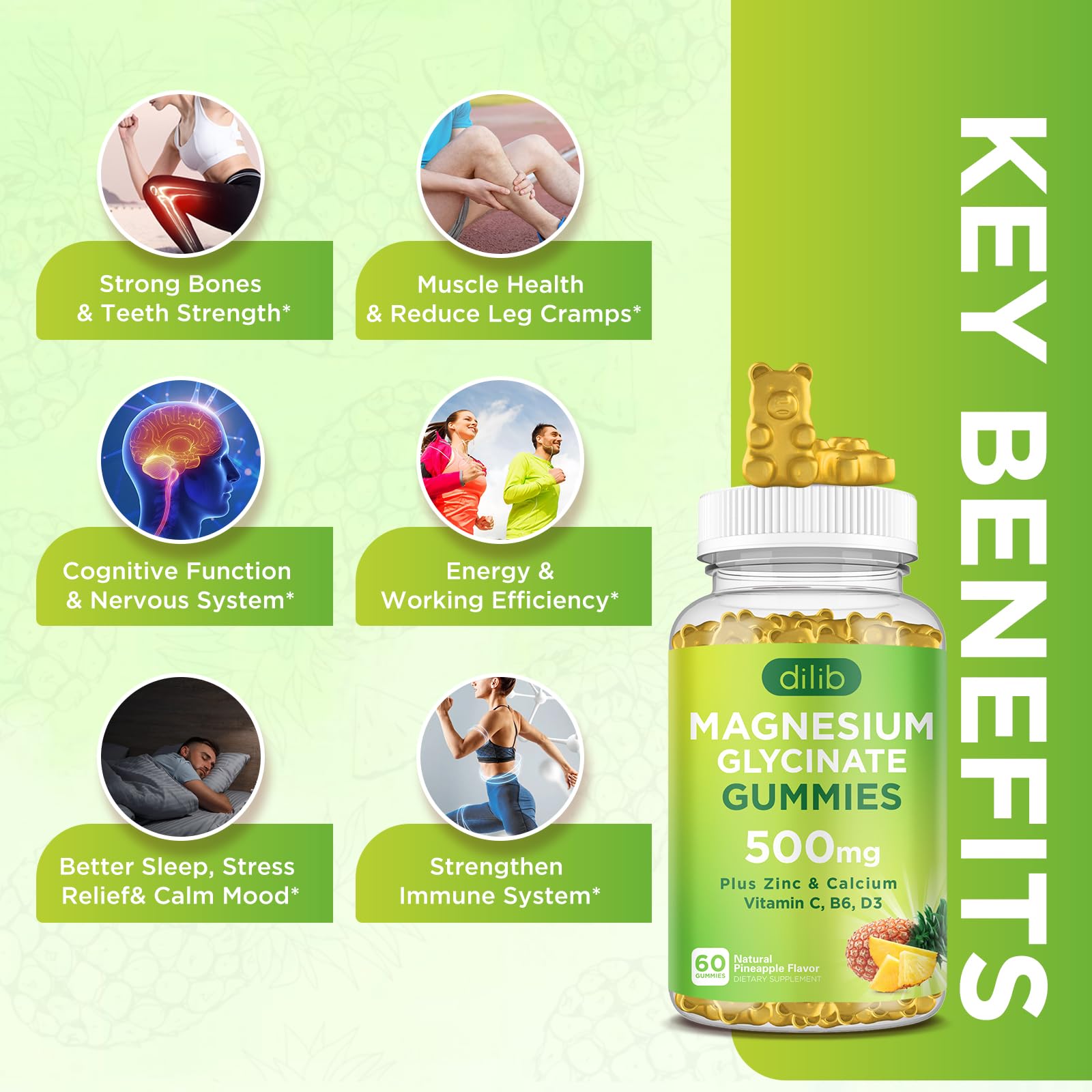 vitamin enriched magnesium gummies for health