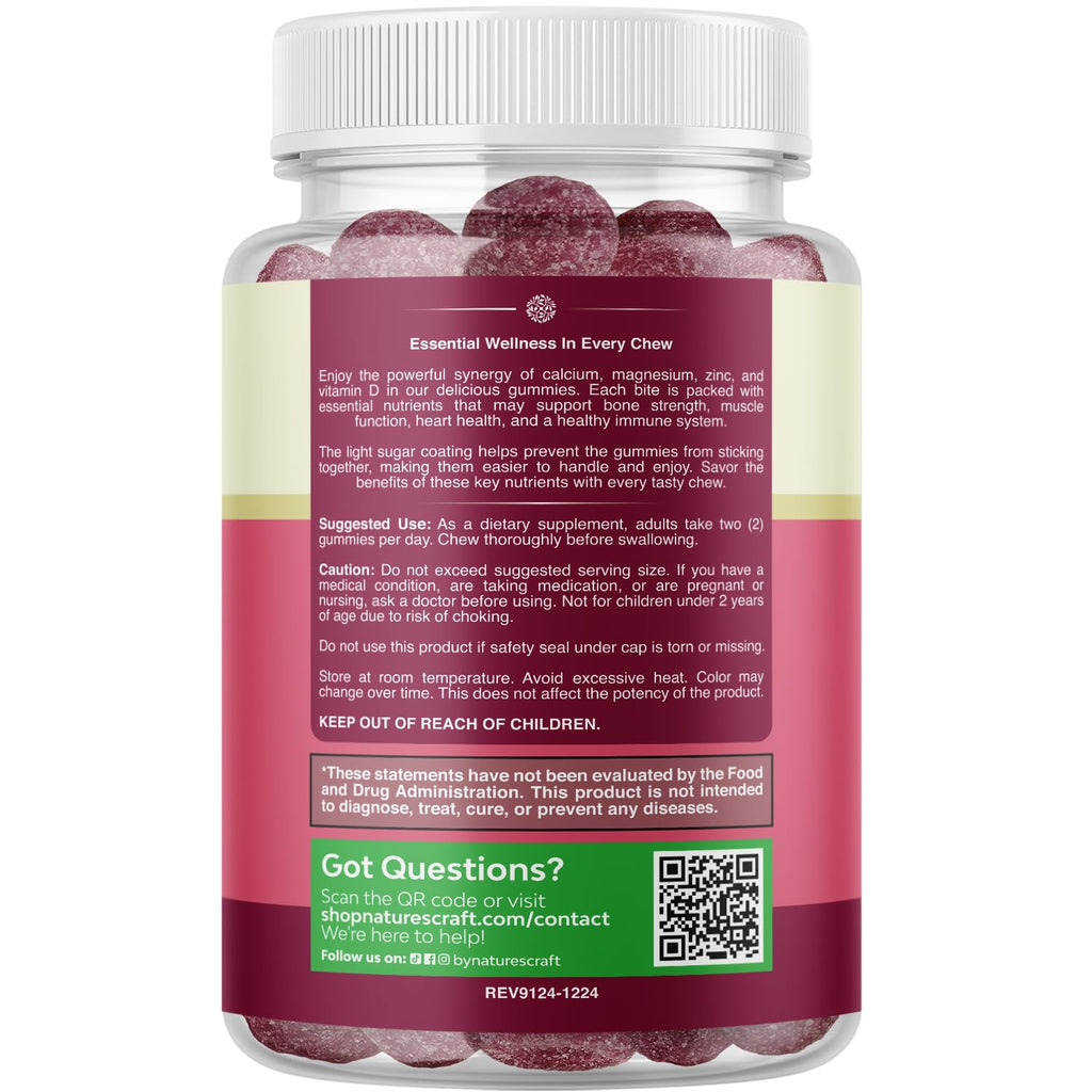 vitamin essentials calcium gummies for better health