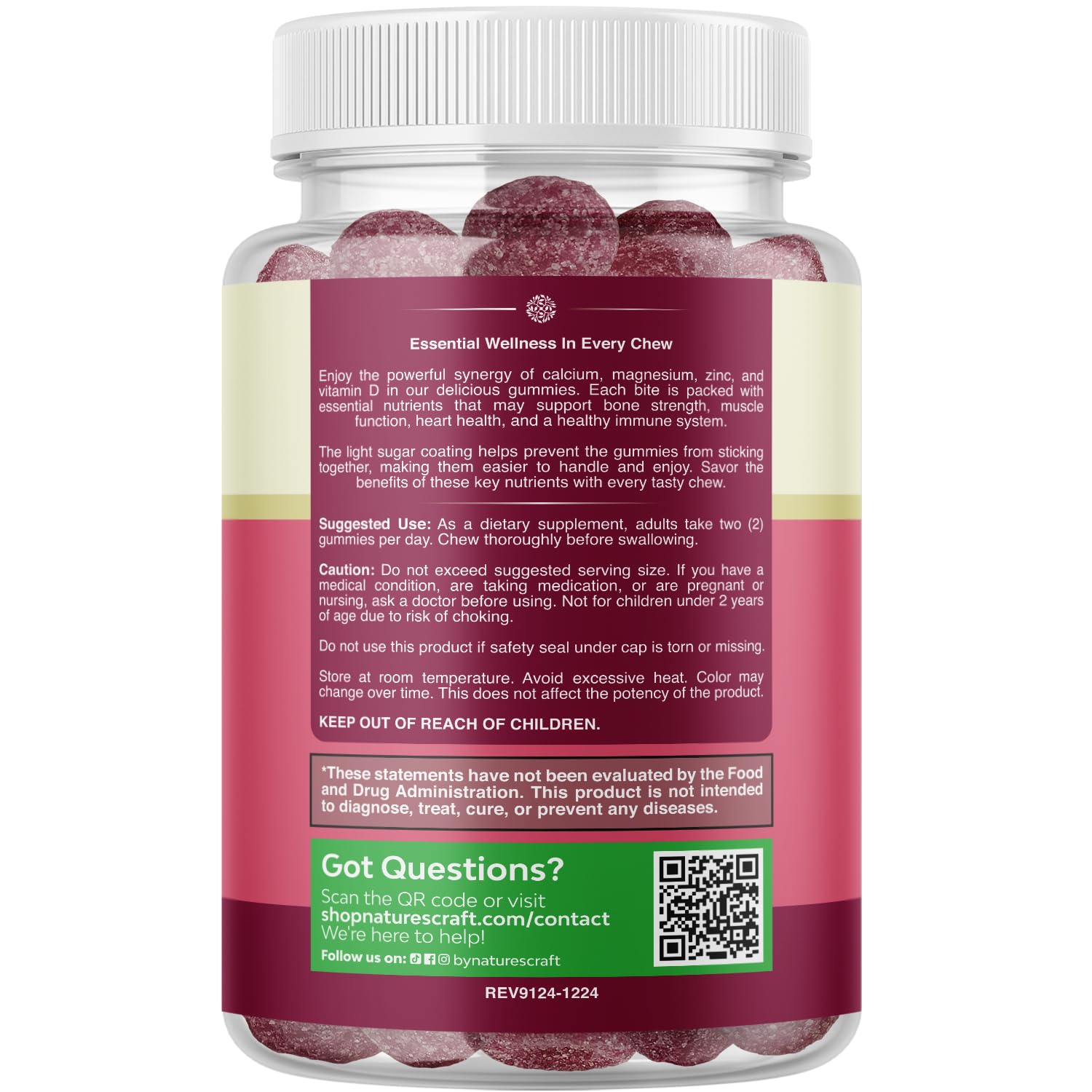vitamin essentials calcium gummies for better health