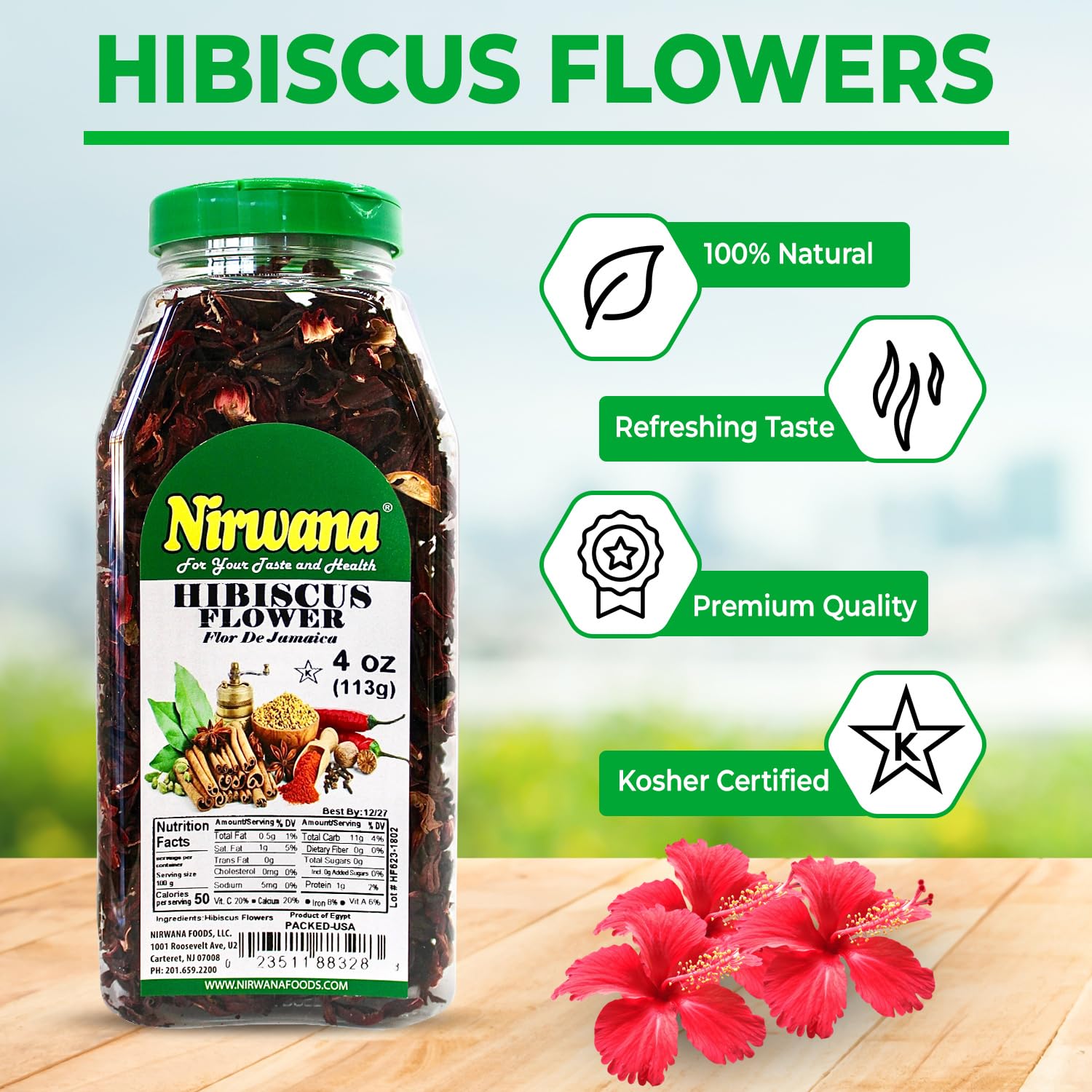 vitamin essentials dried hibiscus jar