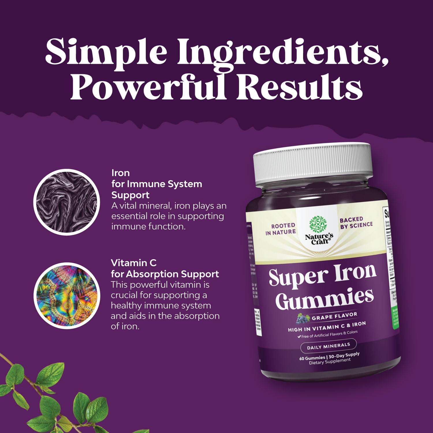 vitamin essentials iron supplement benefits