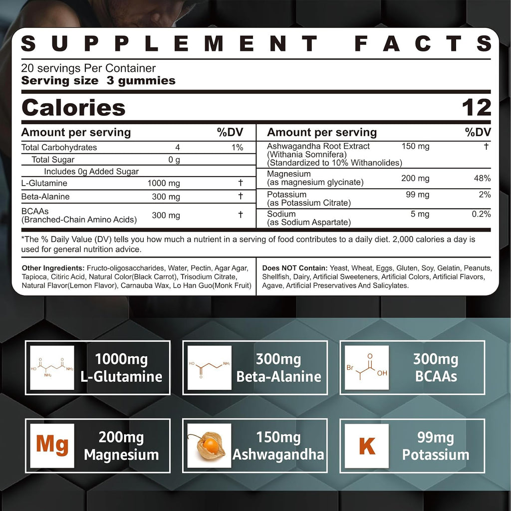 vitamin essentials l-glutamine supplement