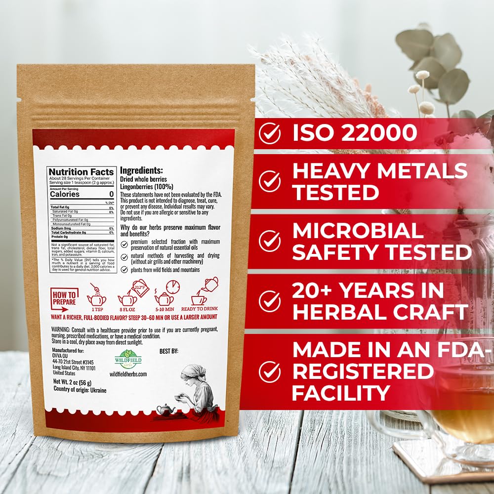 vitamin essentials lingonberries tea blend