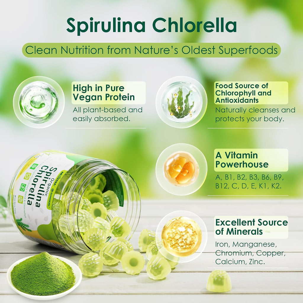 vitamin essentials spirulina chlorella gummies
