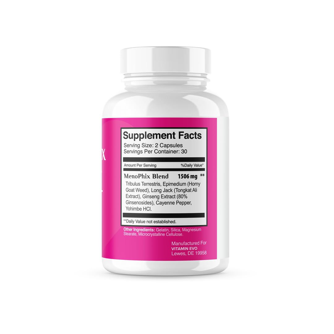 Vitamin Evo MenoPhix blended supplements for health