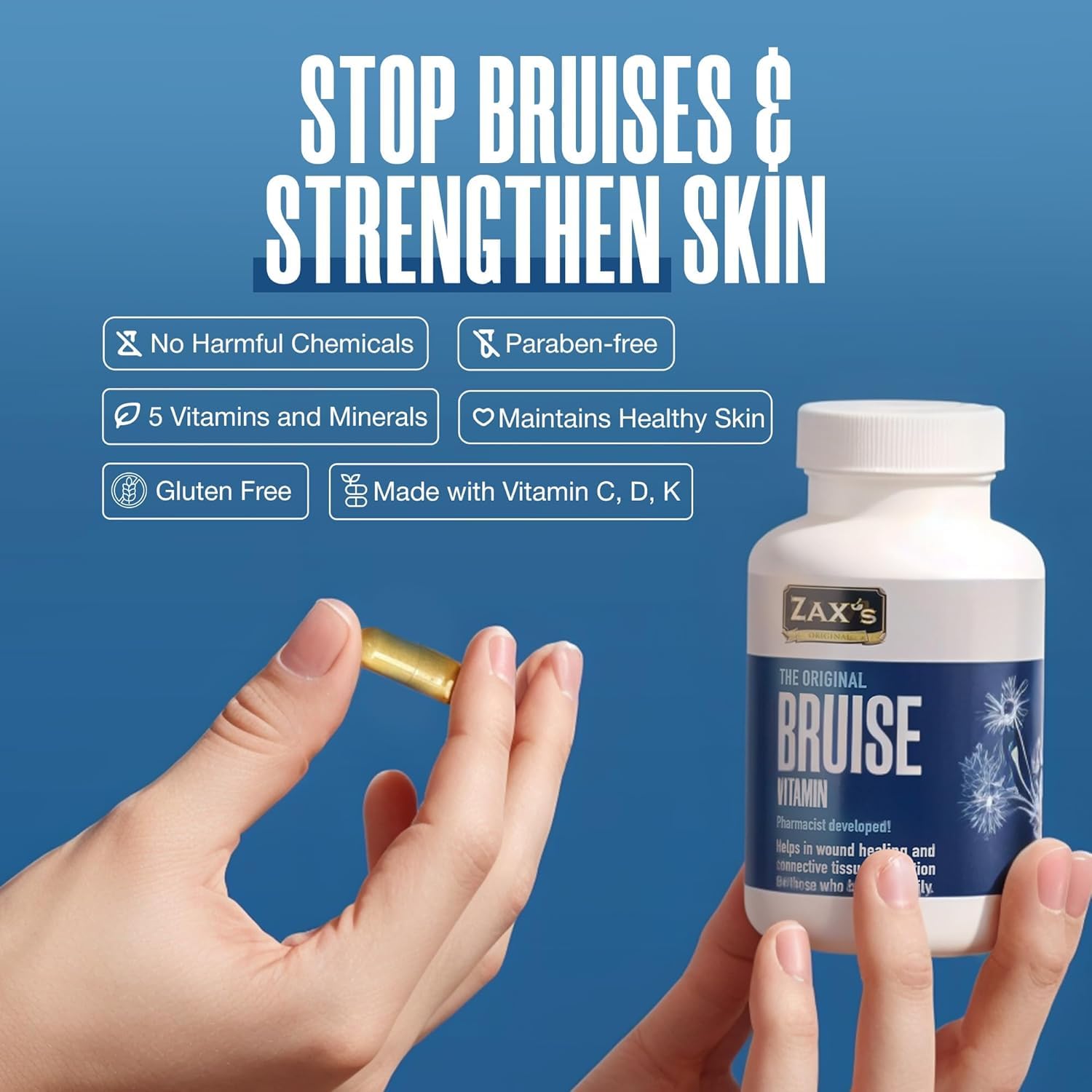 Vitamin K and D3 for bruising