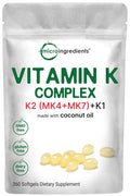 vitamin k complex softgels for health