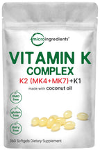 vitamin k complex softgels for health