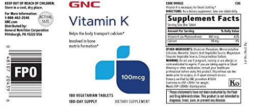 Vitamin K for bone health support
