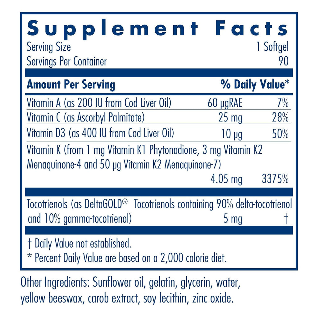 Vitamin K for bone health support