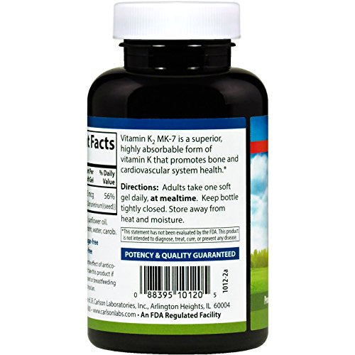 Vitamin K softgels for bone health