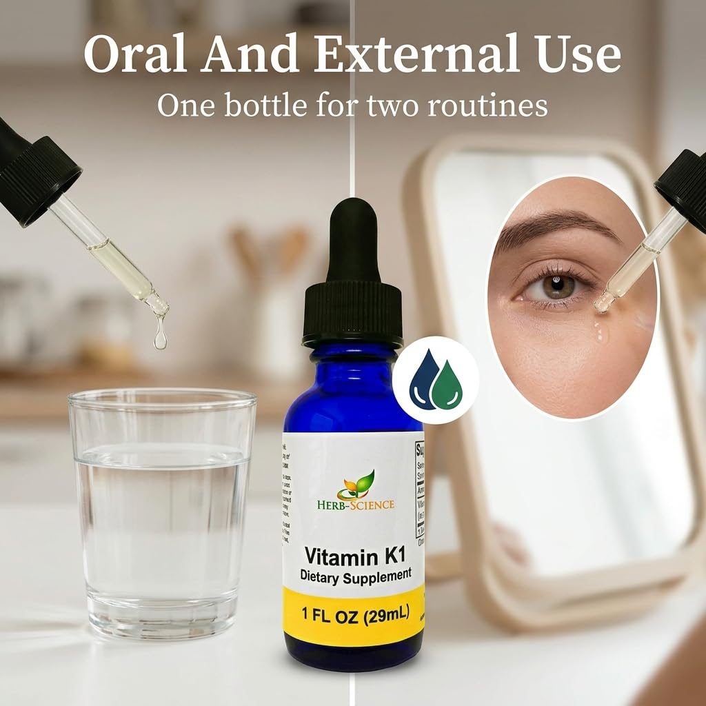 Vitamin K1 drops for bone support