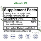 Vitamin K1 drops for immune support