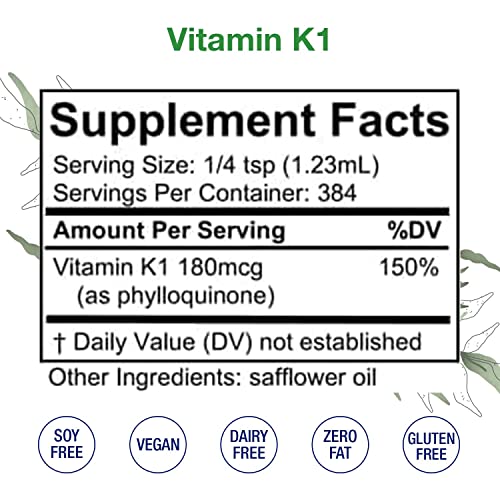 Vitamin K1 drops for immune support