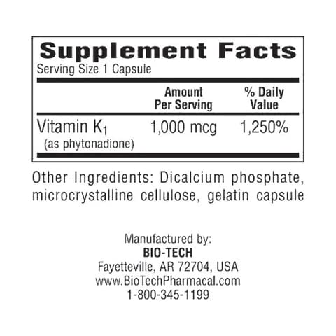 vitamin k1 for bone health