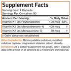 vitamin K1 K2 MK4 MK7 blend