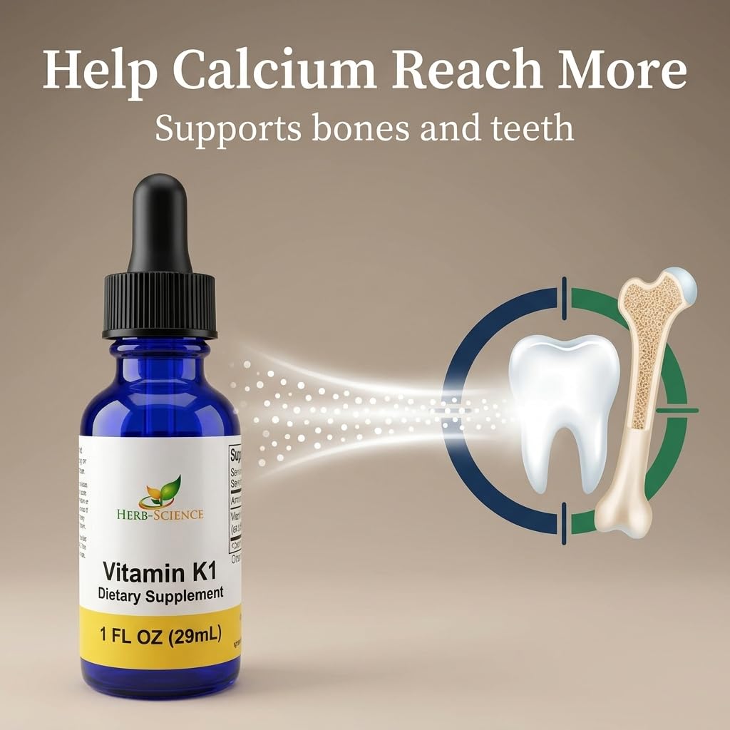 Vitamin K1 liquid for heart health