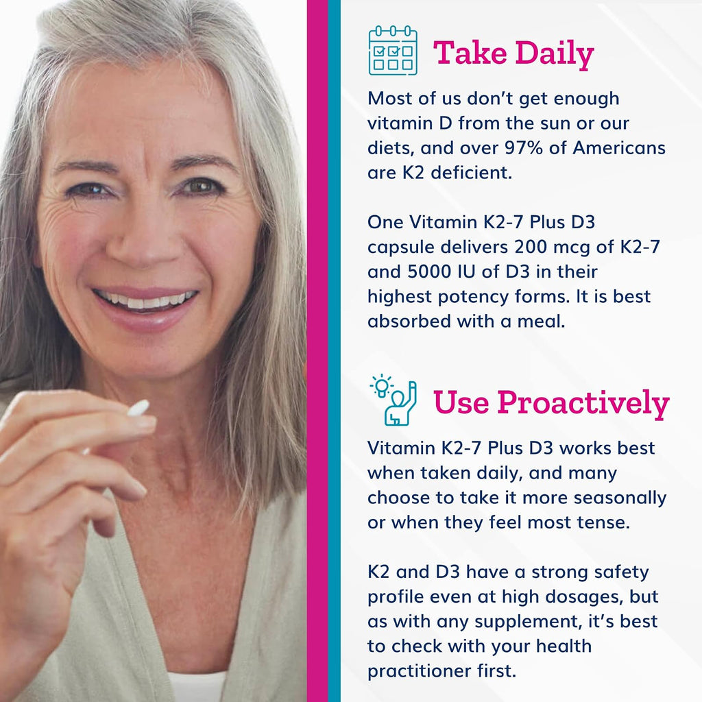 Vitamin K2-7 D3 for heart health