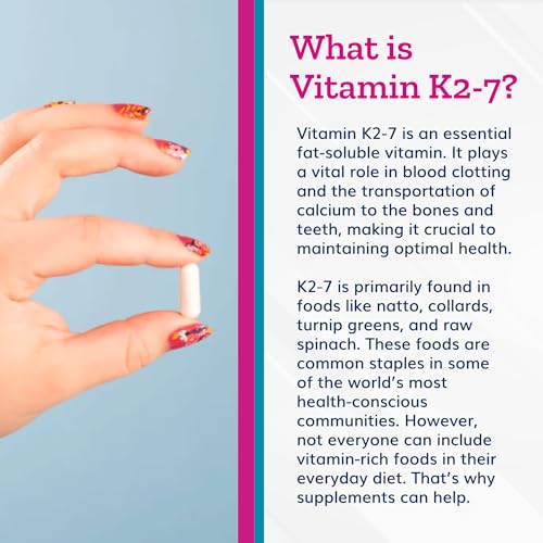 Vitamin K2-7 for strong bones and heart