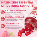 Vitamin K2 and B12 enriched gummies