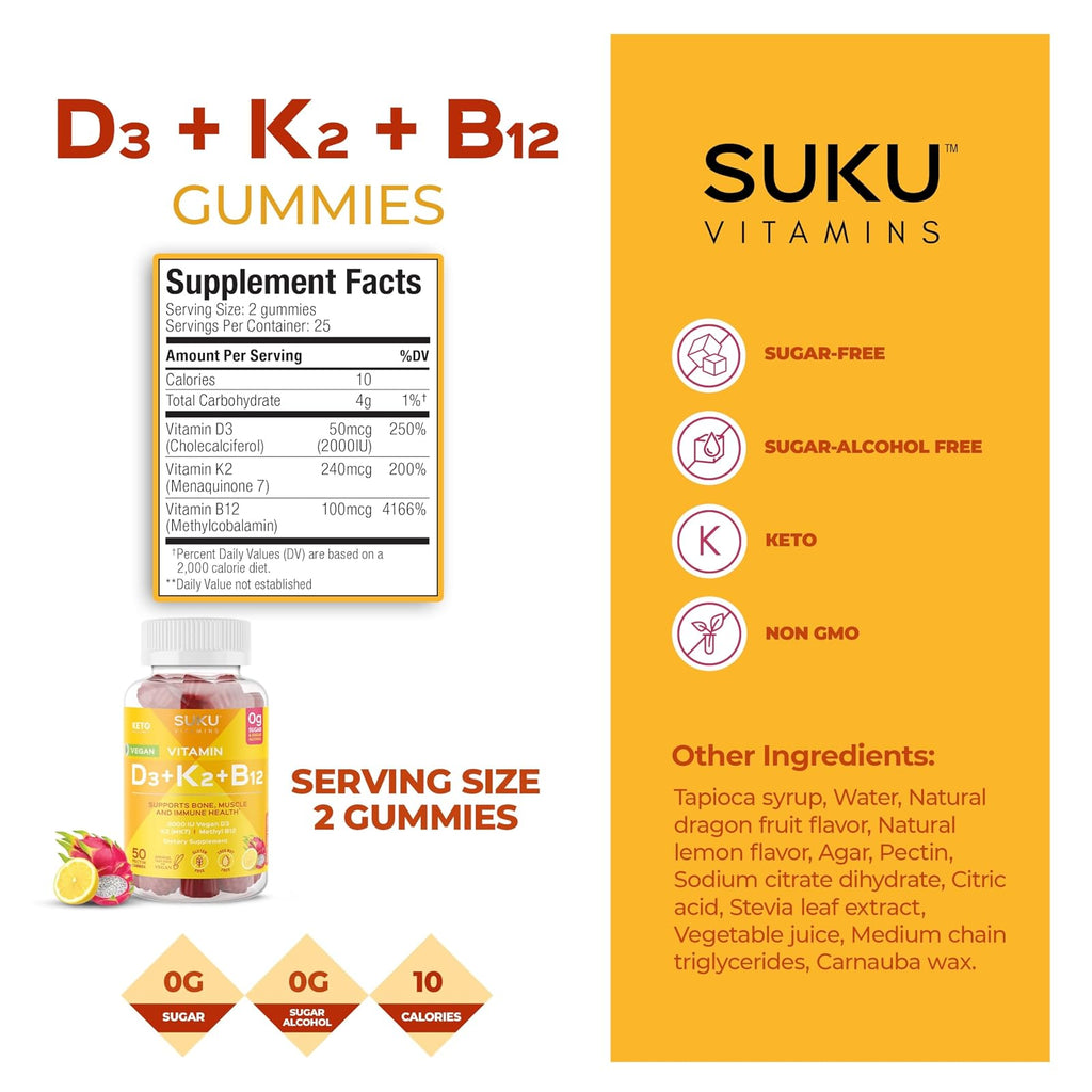 Vitamin K2 and B12 support energy