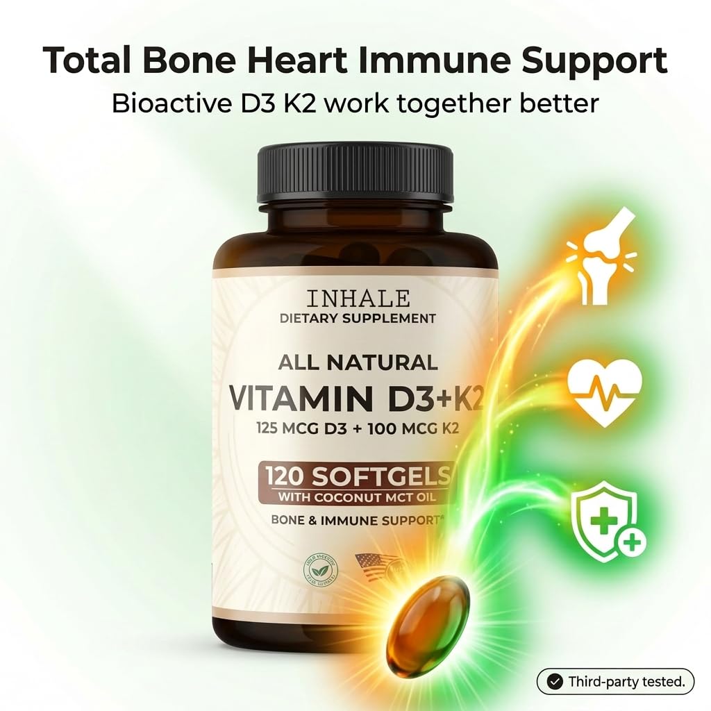 Vitamin K2 and D3 for bone health