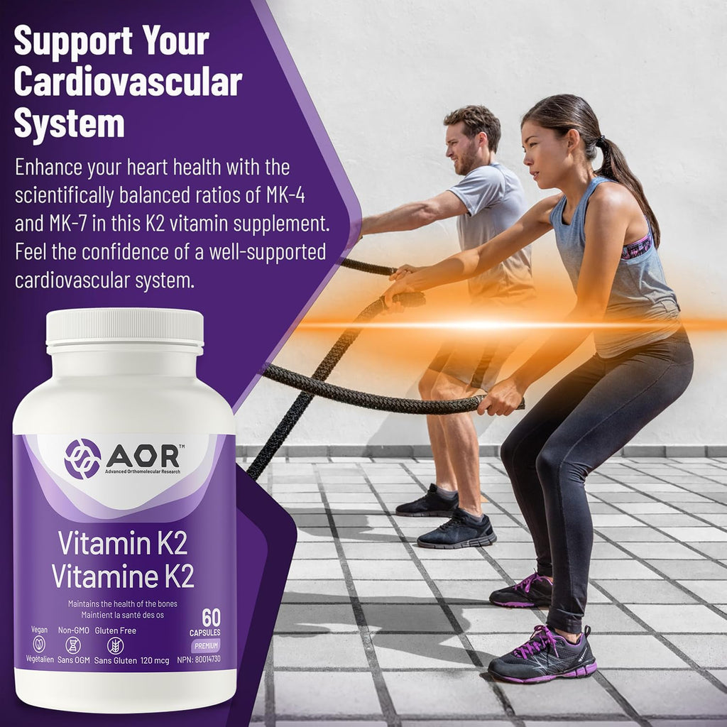 Vitamin K2 capsules for calcium