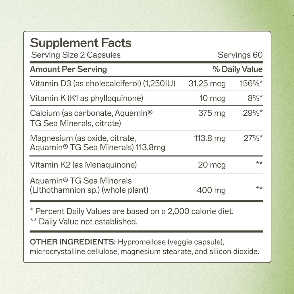 Vitamin K2 for enhanced calcium absorption