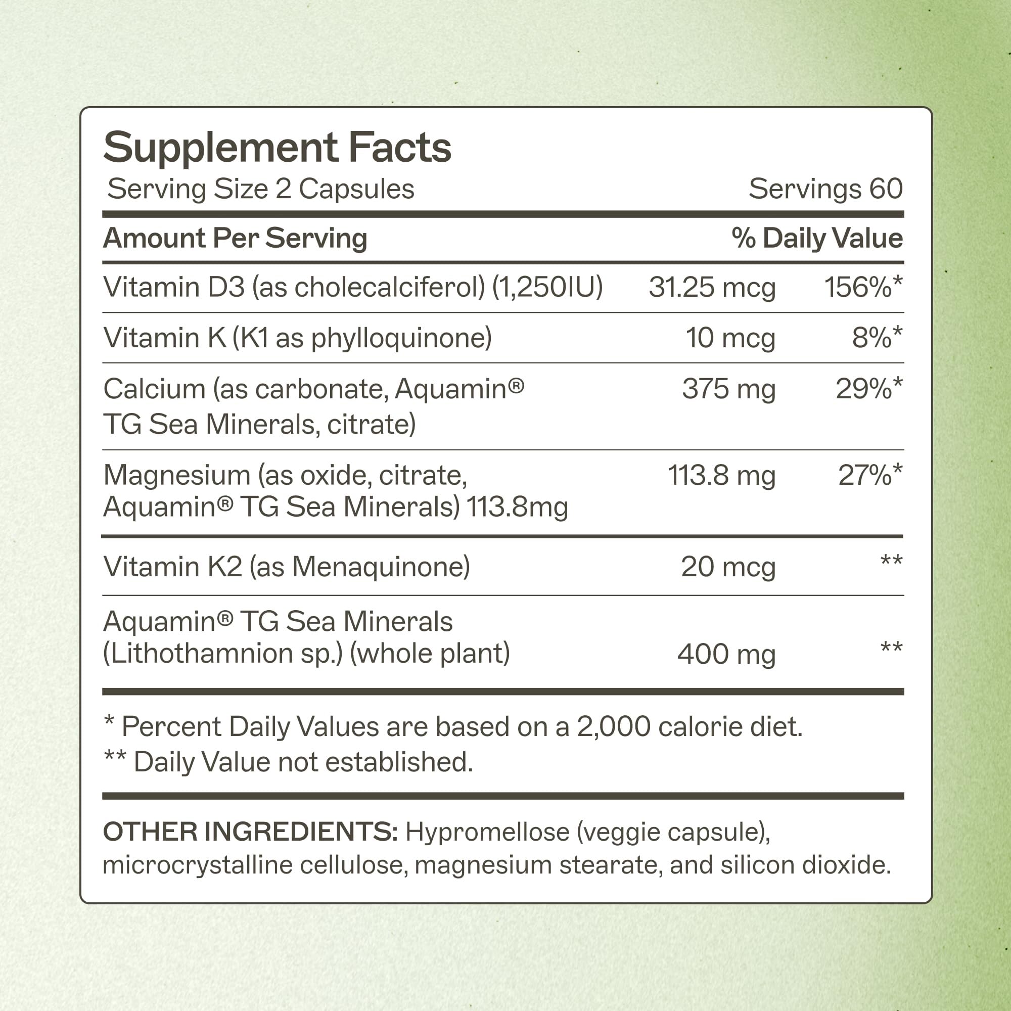 Vitamin K2 for enhanced calcium absorption