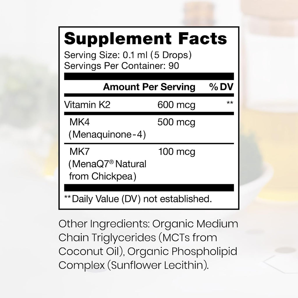 Vitamin K2 MK-4 and MK-7 benefits