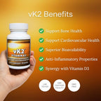Vitamin K2 MK-4 MK-7 supports heart health