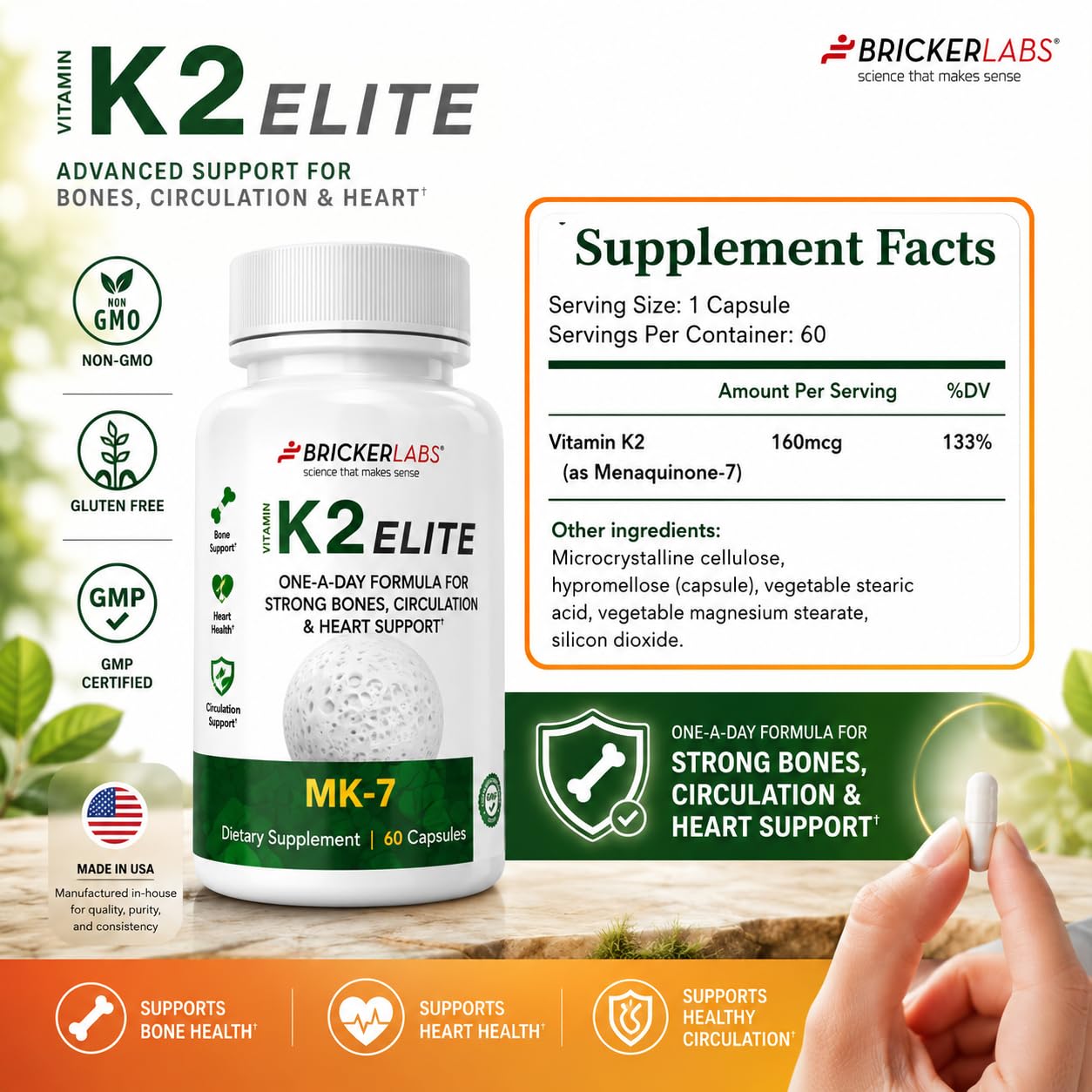 Vitamin K2 MK-7 enhances overall vitality