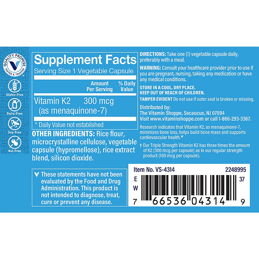 Vitamin K2 MK-7 for bone support