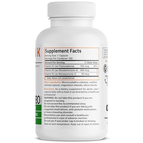 Vitamin K2 MK-7 support for bones