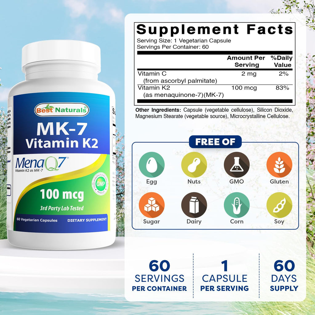 vitamin k2 mk7 for bone support