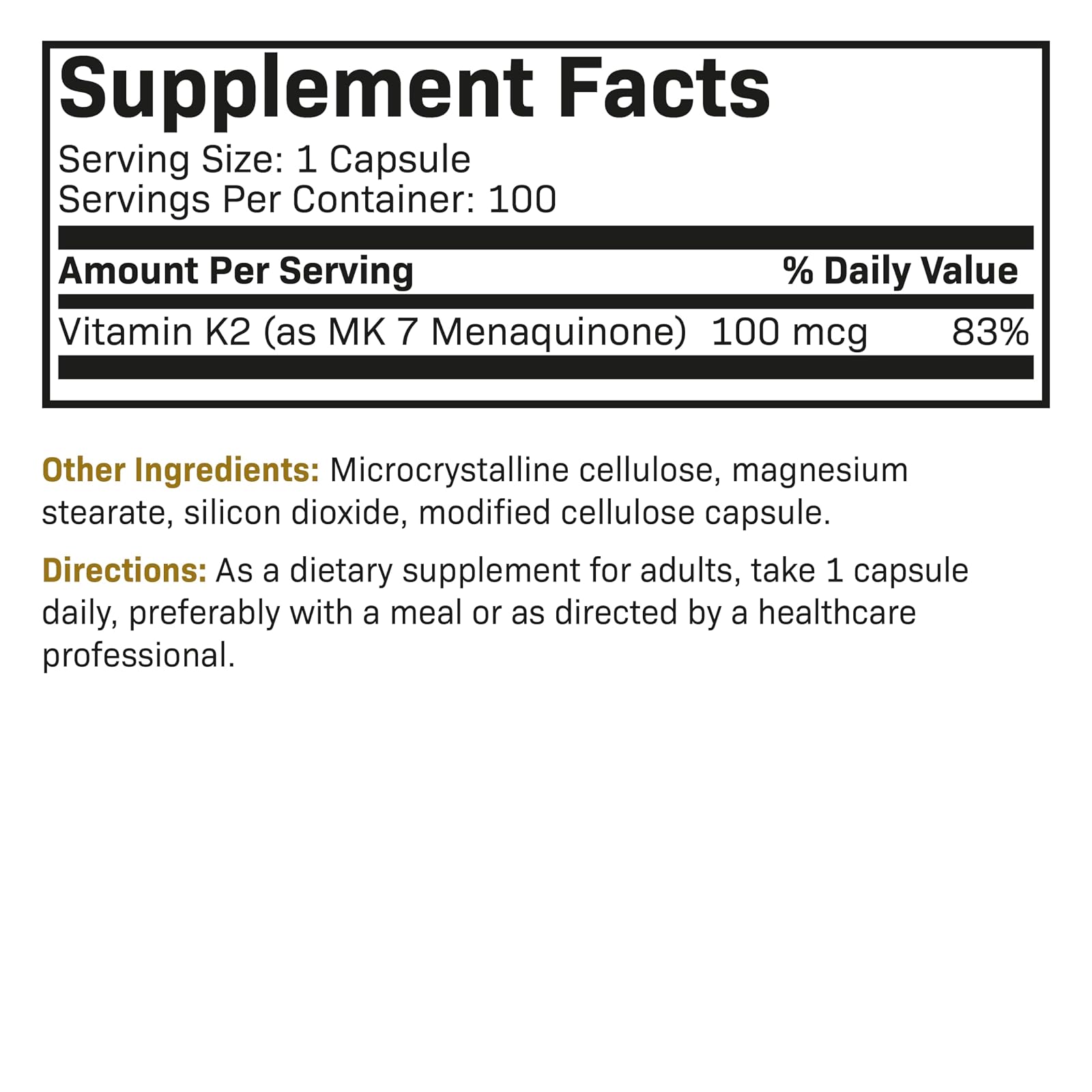 Vitamin K2 MK7 for optimal absorption