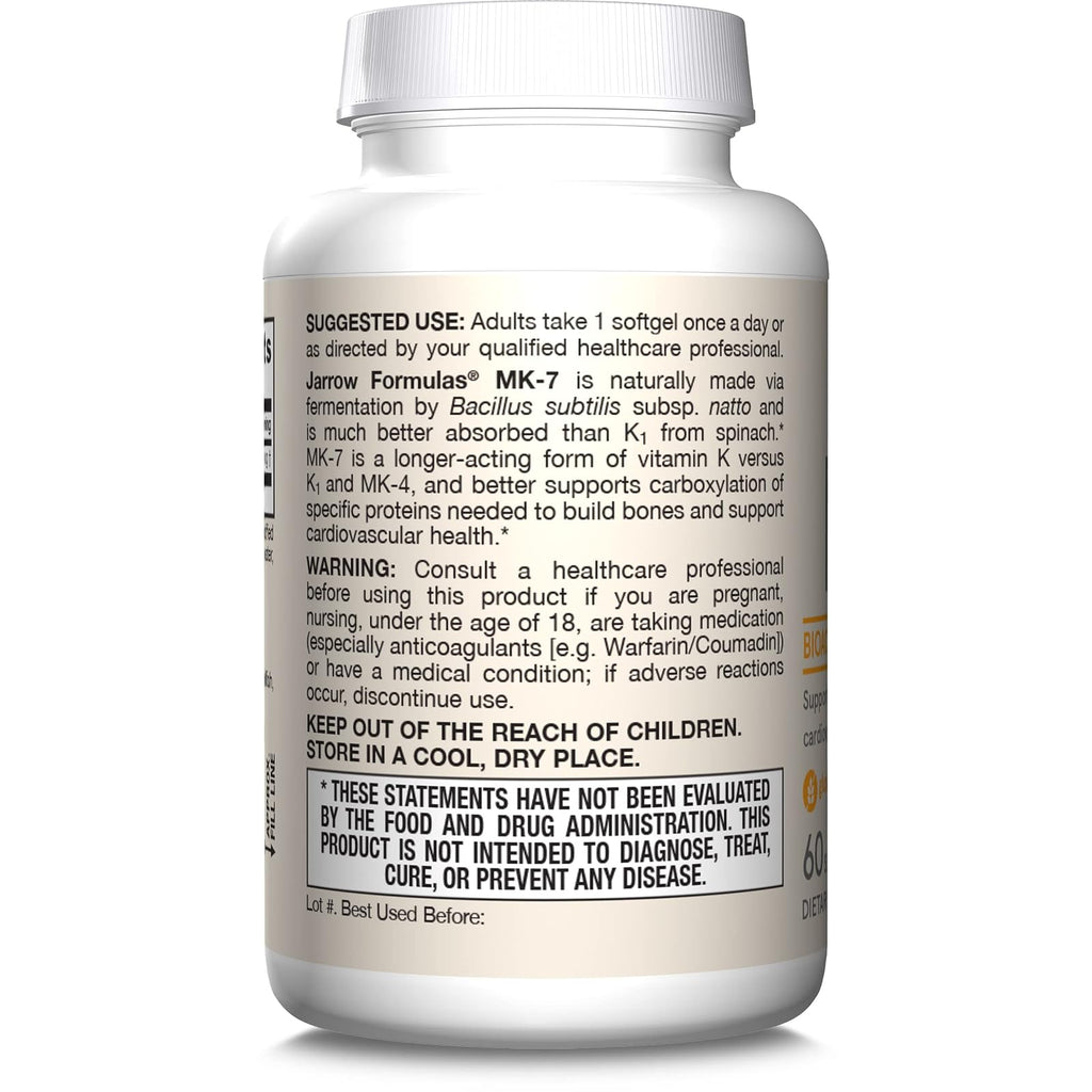 vitamin K2 MK7 for optimal nutrition