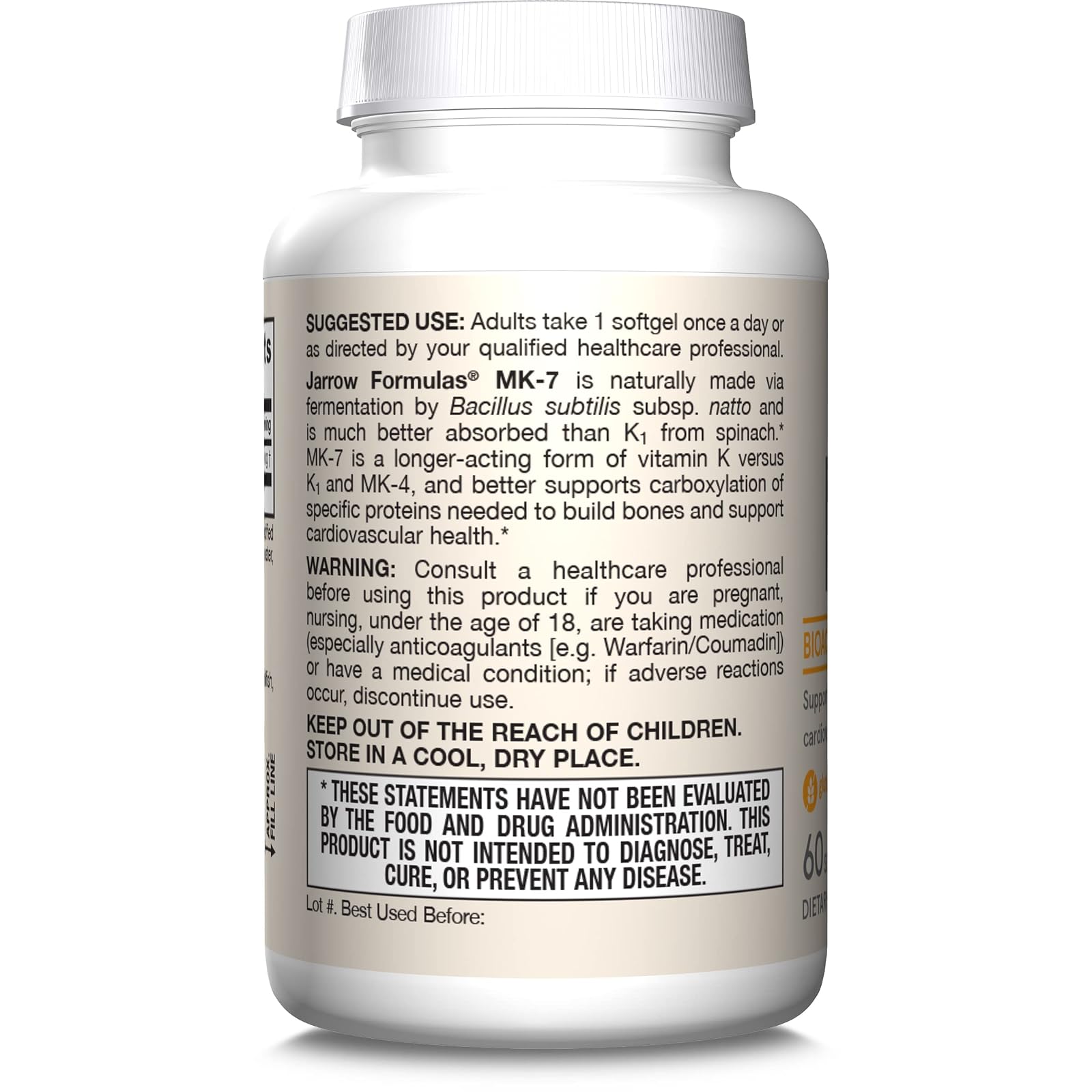 vitamin K2 MK7 for optimal nutrition