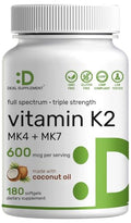 vitamin k2 mk7 softgels for health