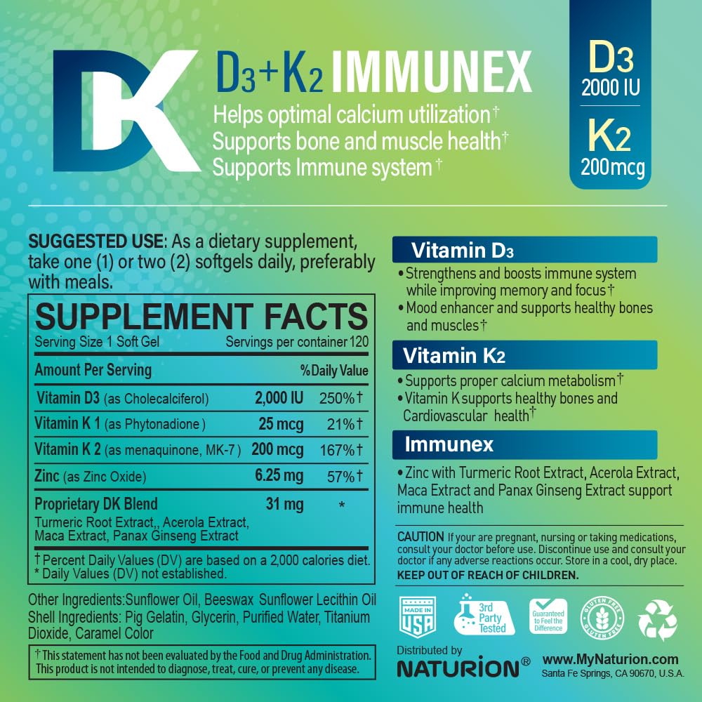 Vitamin K2 support for immunity