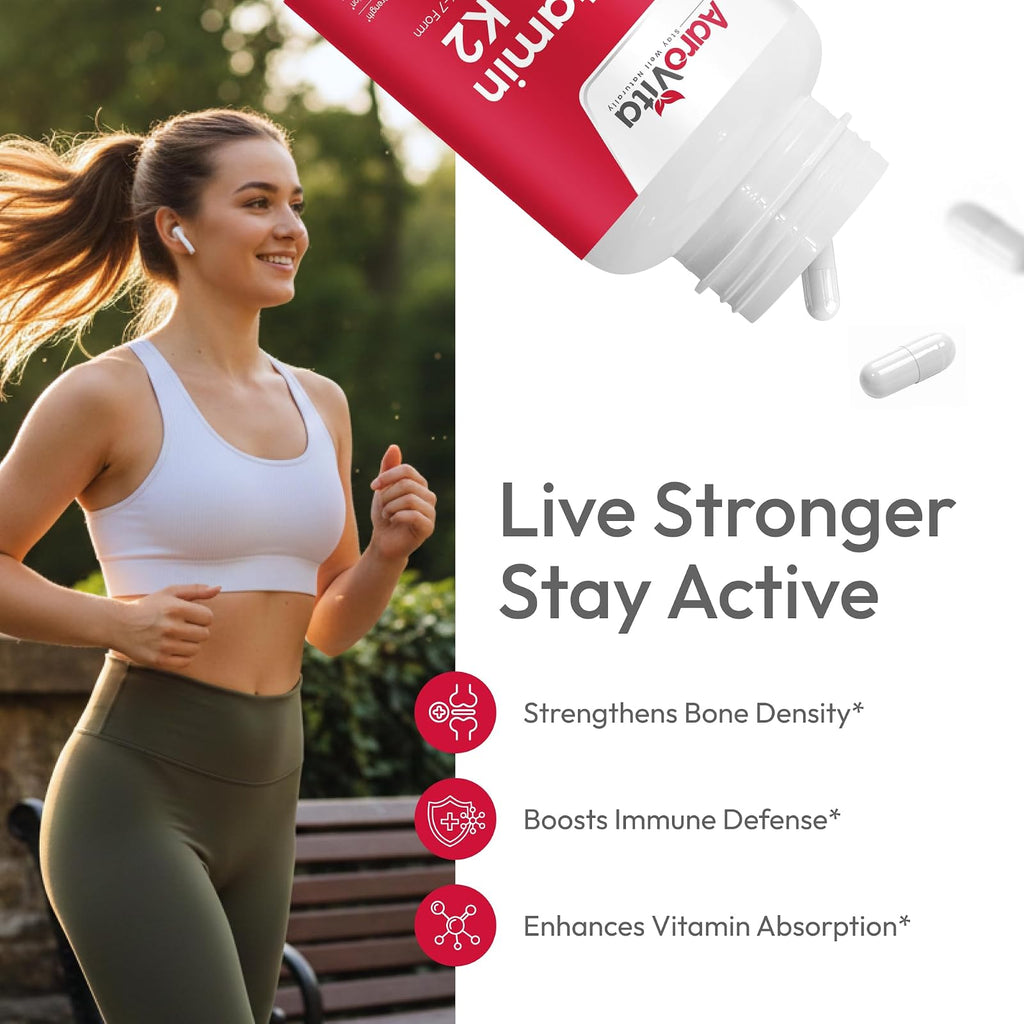 Vitamin K2 supports calcium absorption